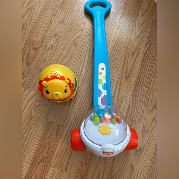 Fisher-Price | Toys | Fisherprice Colorful Lion Push Toy And Corn ...